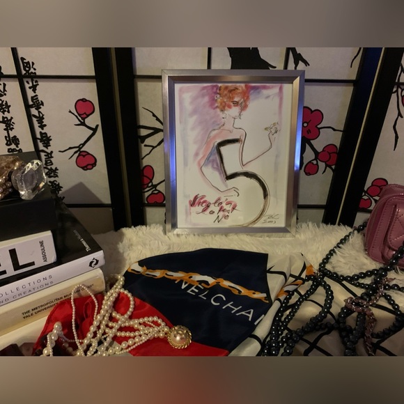 CHANEL | Wall Decor | Framed Sketch Of Nicole Kidman By Karl Lagerfeld ...
